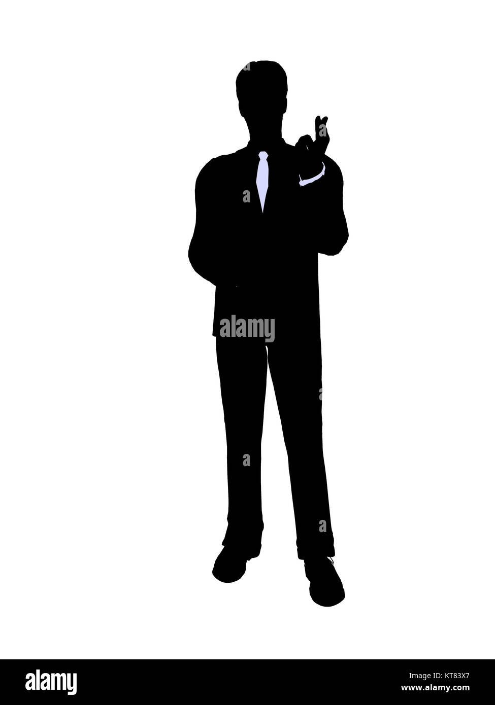 Male business executive silhouette on a white background Stock Photo ...