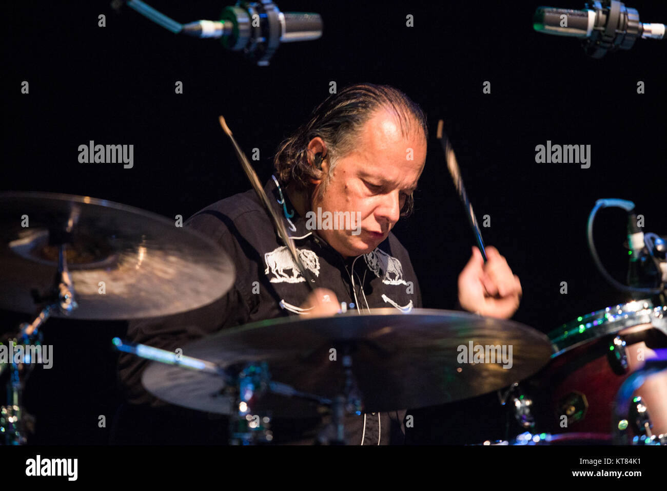 The Celtic folk and rock band The Waterboys performs a live concert at ...