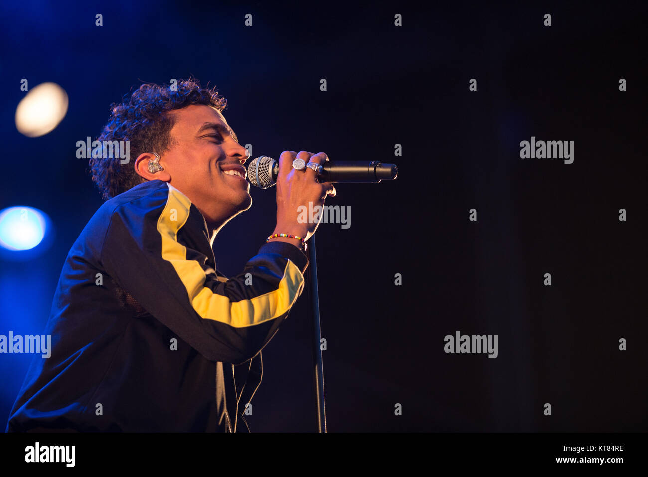 The Swedish rapper and reggae singer Timbuktu performs a live concert ...