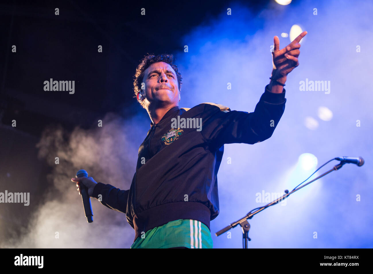 The Swedish rapper and reggae singer Timbuktu performs a live concert ...