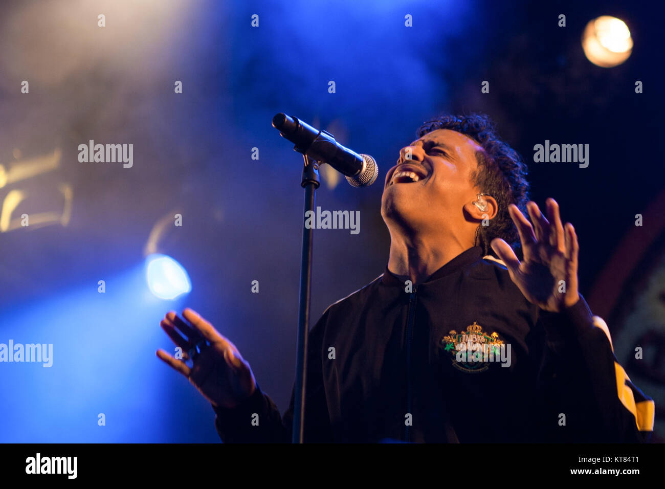 The Swedish rapper and reggae singer Timbuktu performs a live concert ...