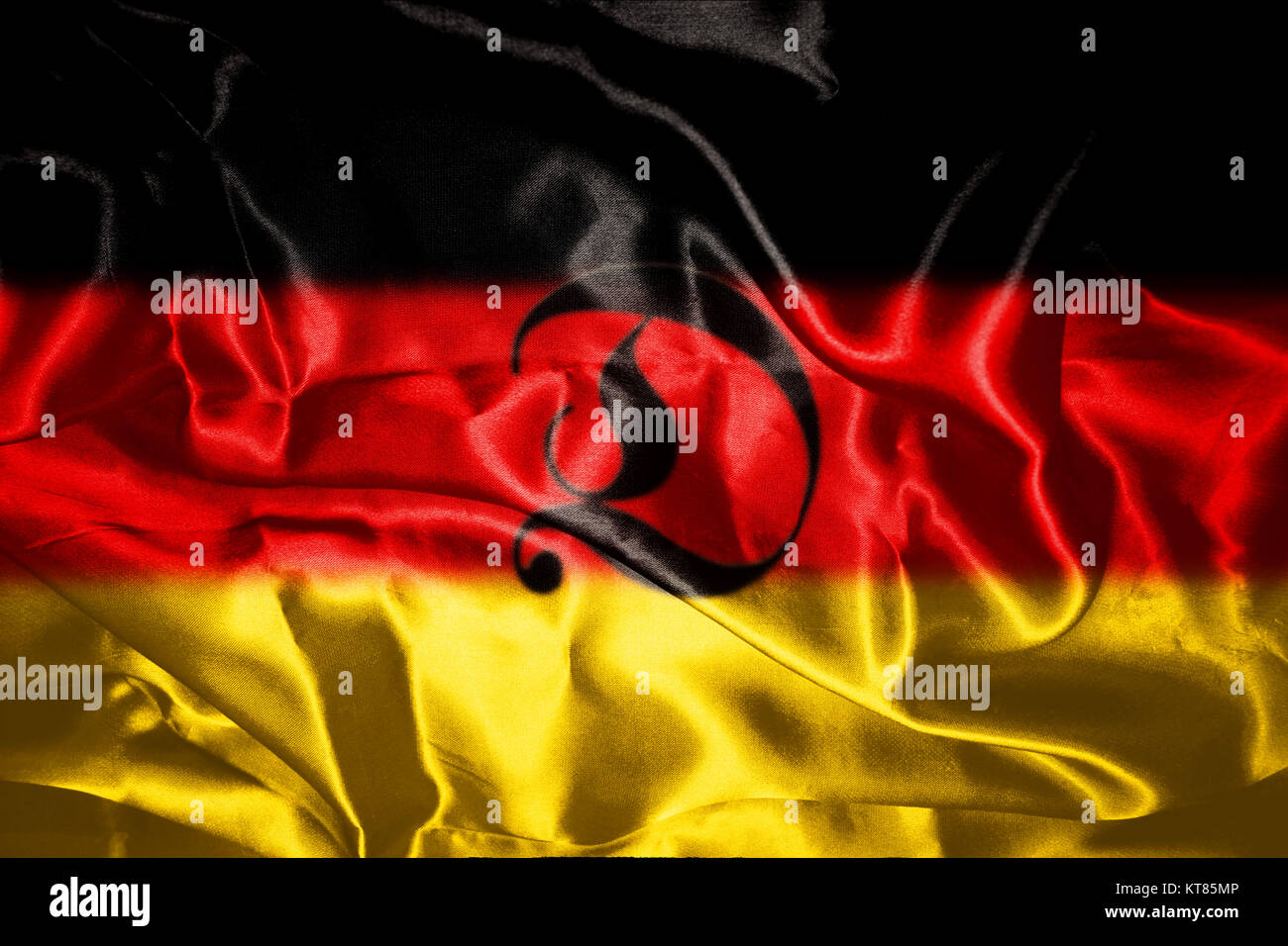 German flag blowing in the wind Stock Photo - Alamy