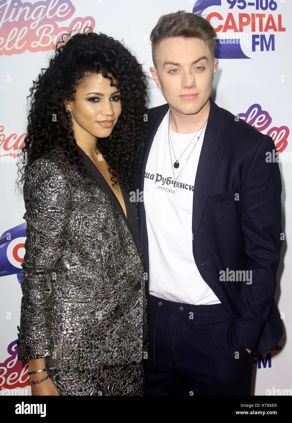 Dec 9, 2017 - Vick Hope and Roman Kemp attending Capital Radio Jingle ...