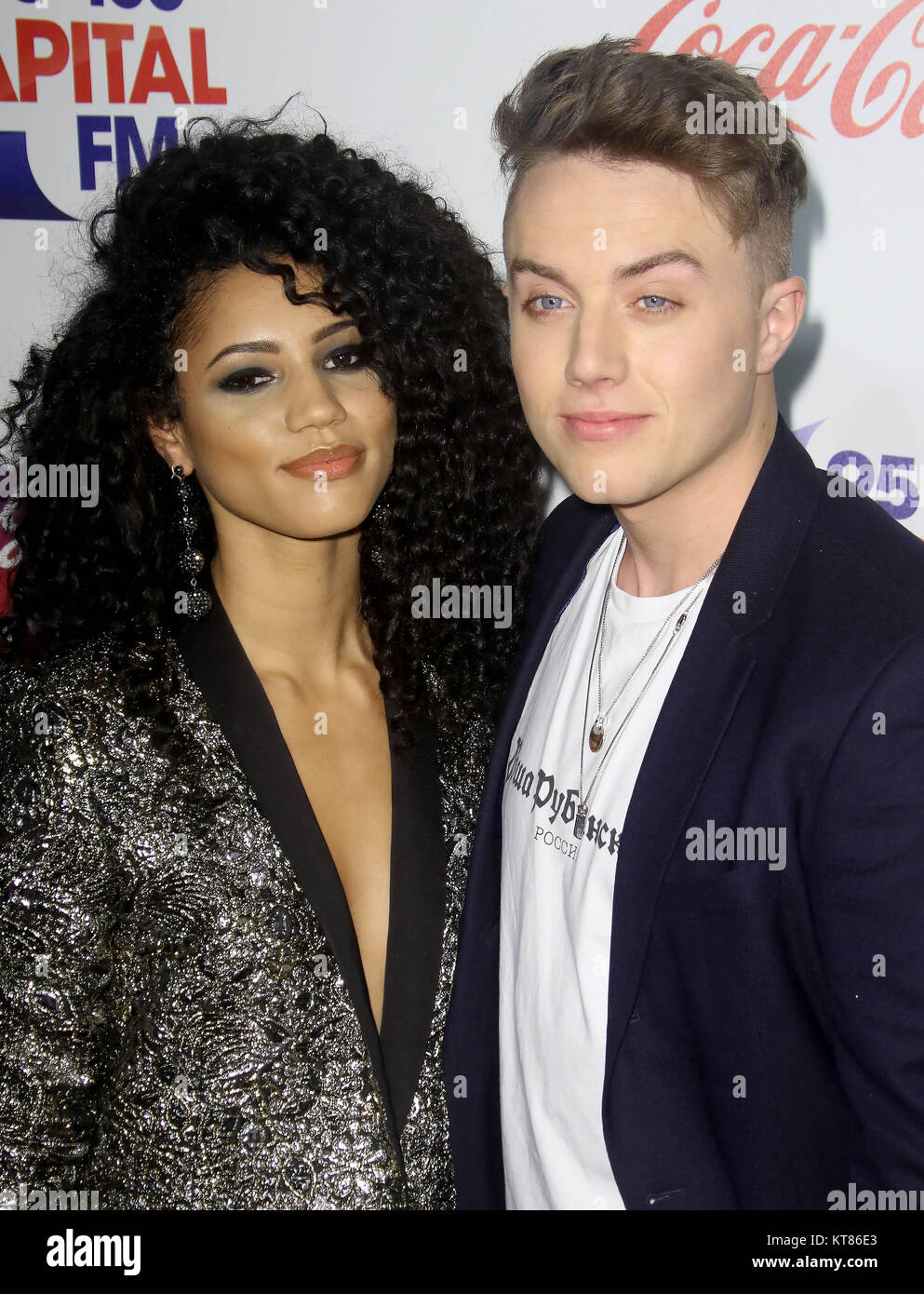 Dec 9, 2017 - Vick Hope and Roman Kemp attending Capital Radio Jingle ...