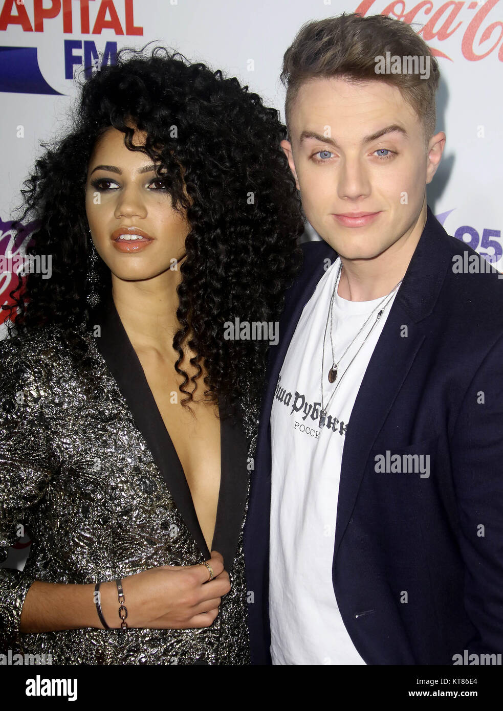 Dec 9, 2017 - Vick Hope and Roman Kemp attending Capital Radio Jingle ...