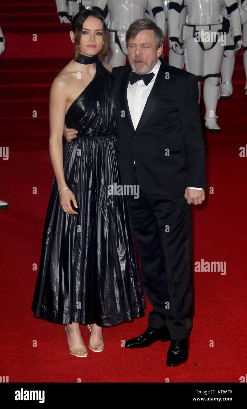 Dec 12, 2017 - Daisy Ridley and Mark Hamill attending 'Star Wars: The ...