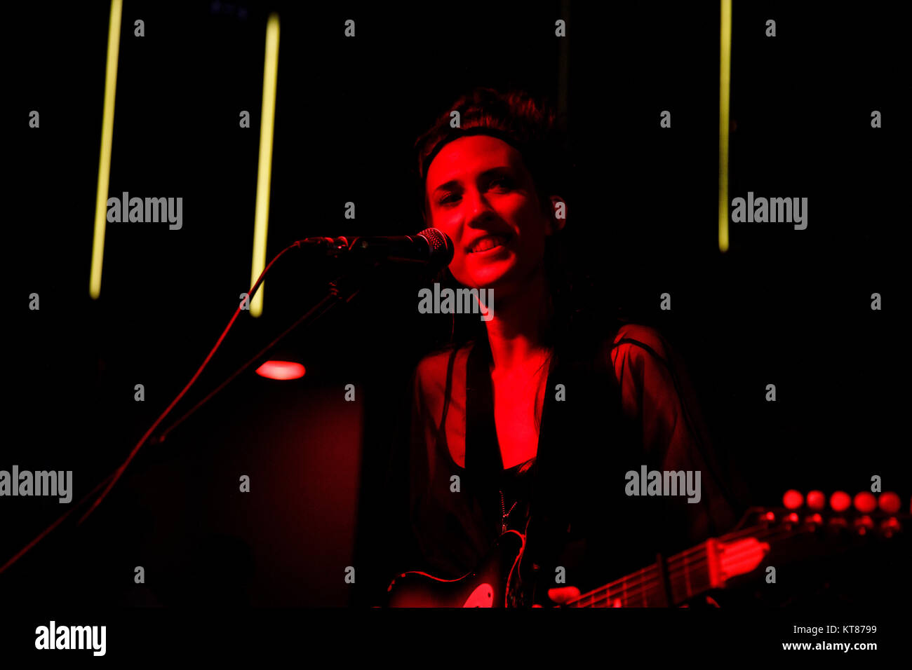 The Swedish singer, songwriter and musician Cajsa Siik performs a live ...