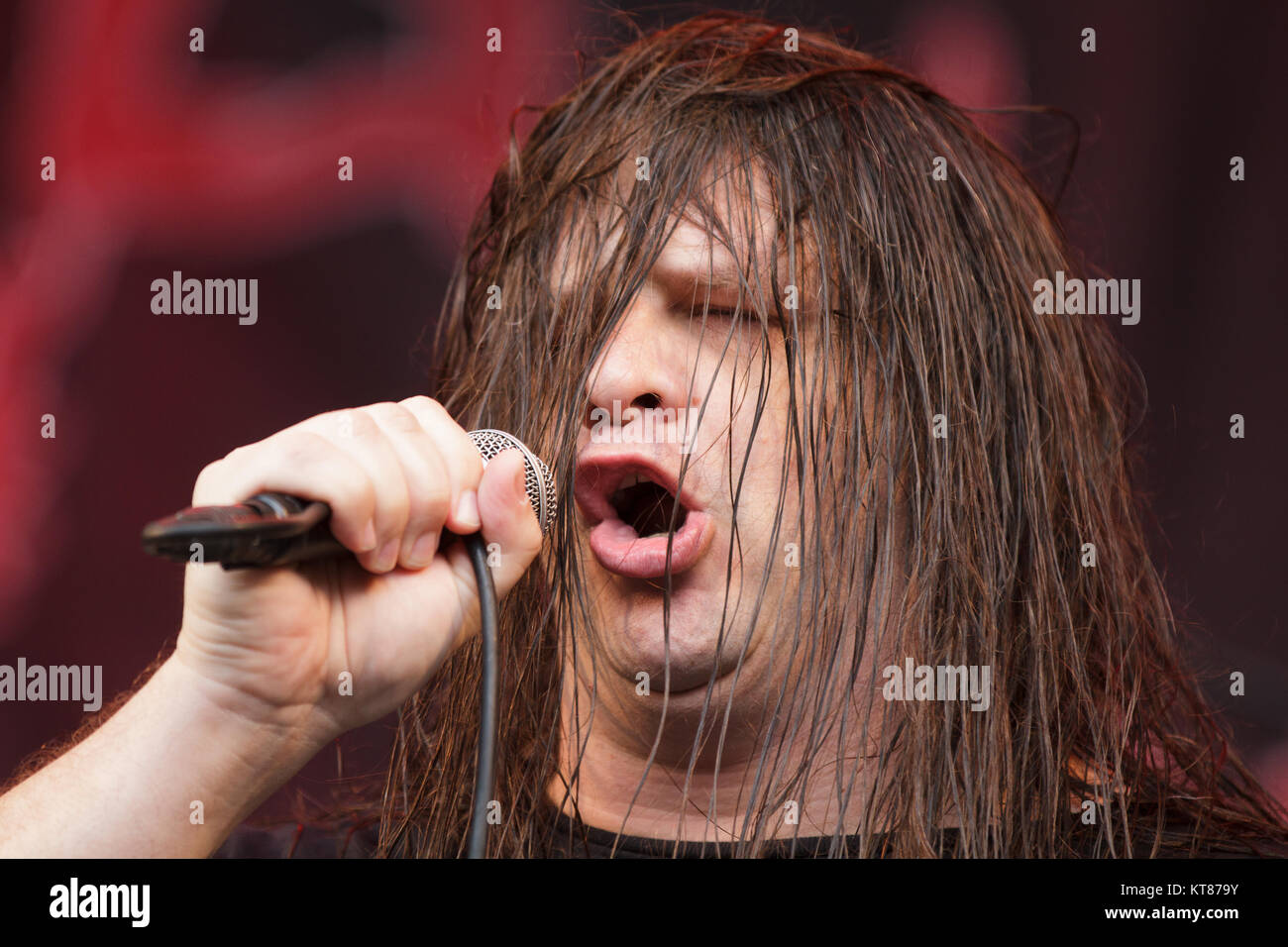 The American death metal band Cannibal Corpse performs a live concert ...