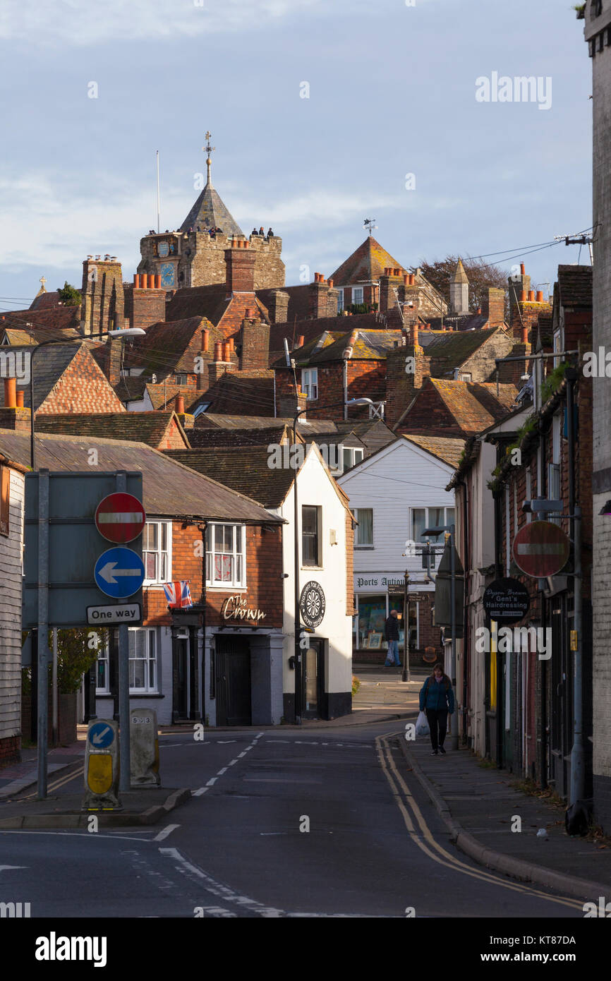 Church tower rye town hi-res stock photography and images - Alamy