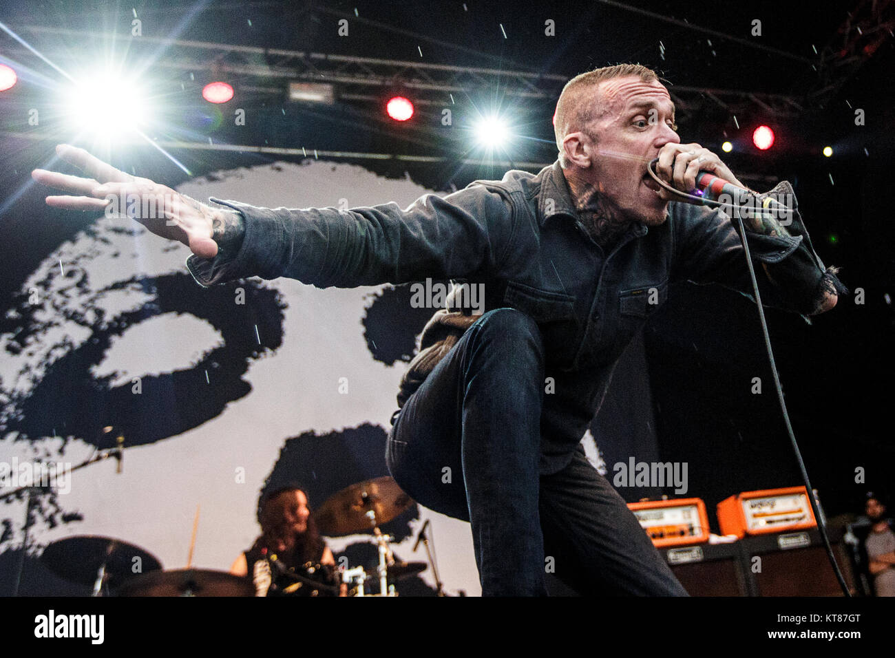 The American metalcore band Converge performs a live concert at the ...