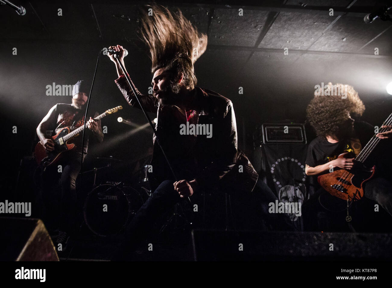 The American hard rock band Crobot performs a live concert at Stengade ...