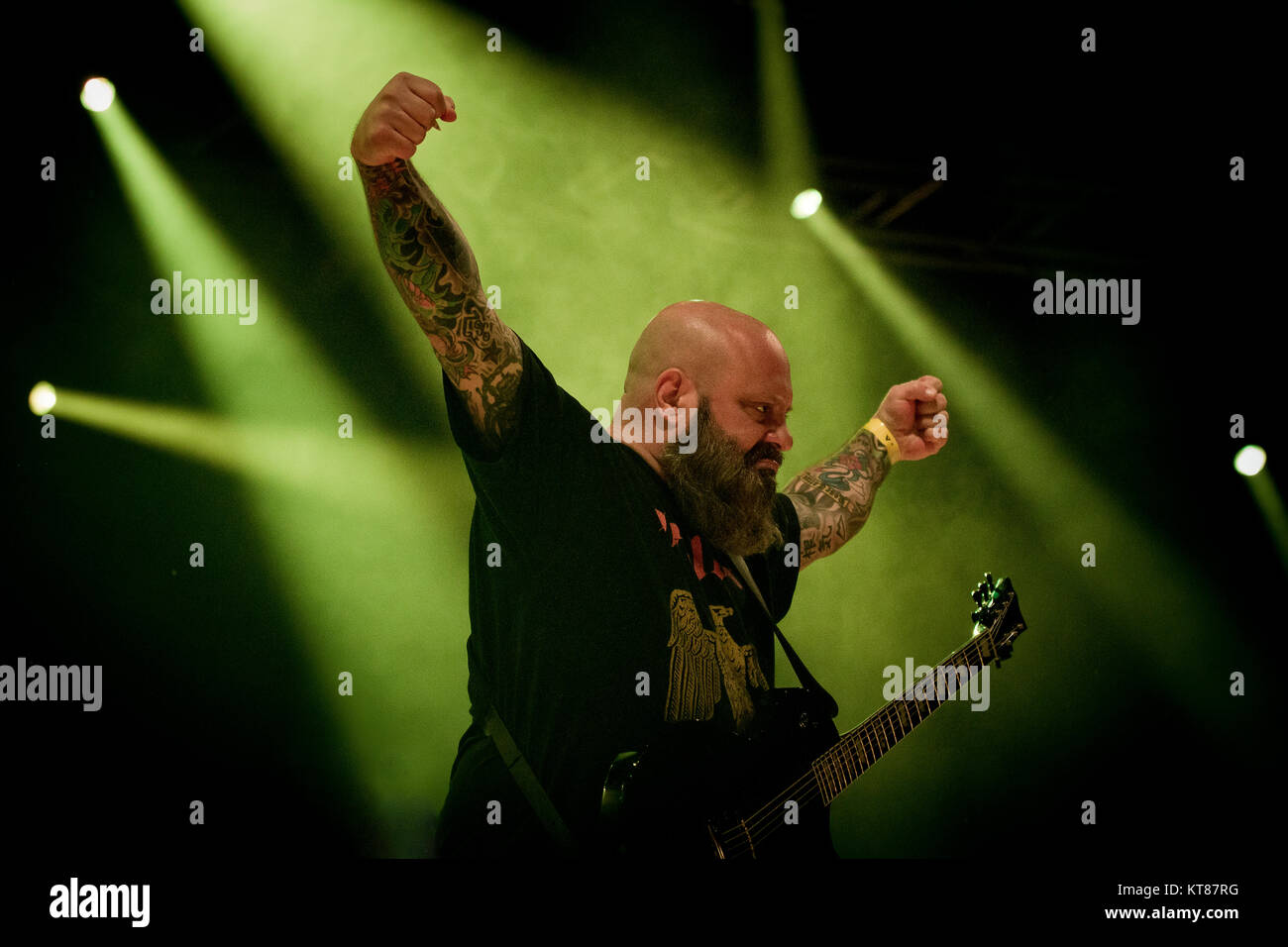The American sludge metal band Crowbar performs a live concert during ...