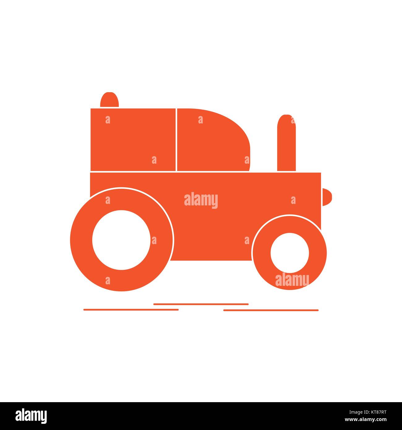 Children's toy: tractor. Design for poster or print Stock Vector Image ...