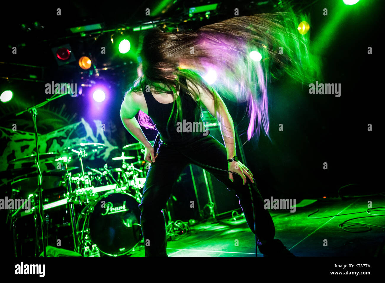 The Canadian technical death metal band Cryptopsy performs a live ...