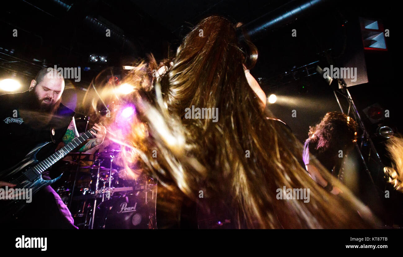 The Canadian technical death metal band Cryptopsy performs a live ...