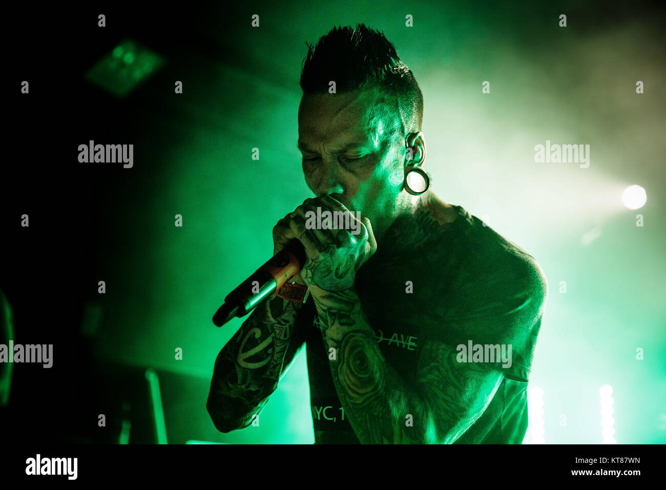 Denmark, Copenhagen - September 18, 2017. The Swedish metalcore band ...