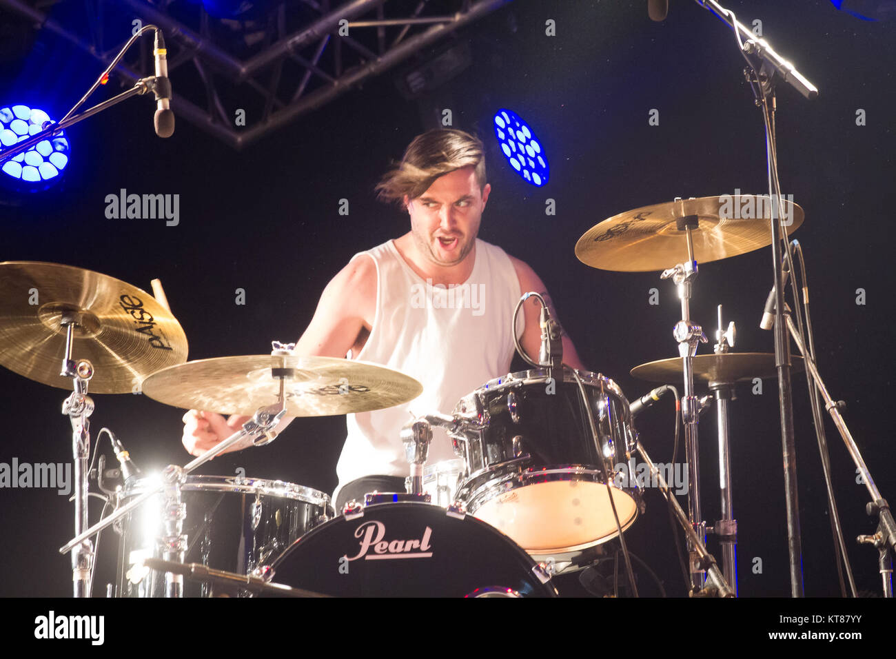 The American black metal band Deafheaven performs a live concert at the ...