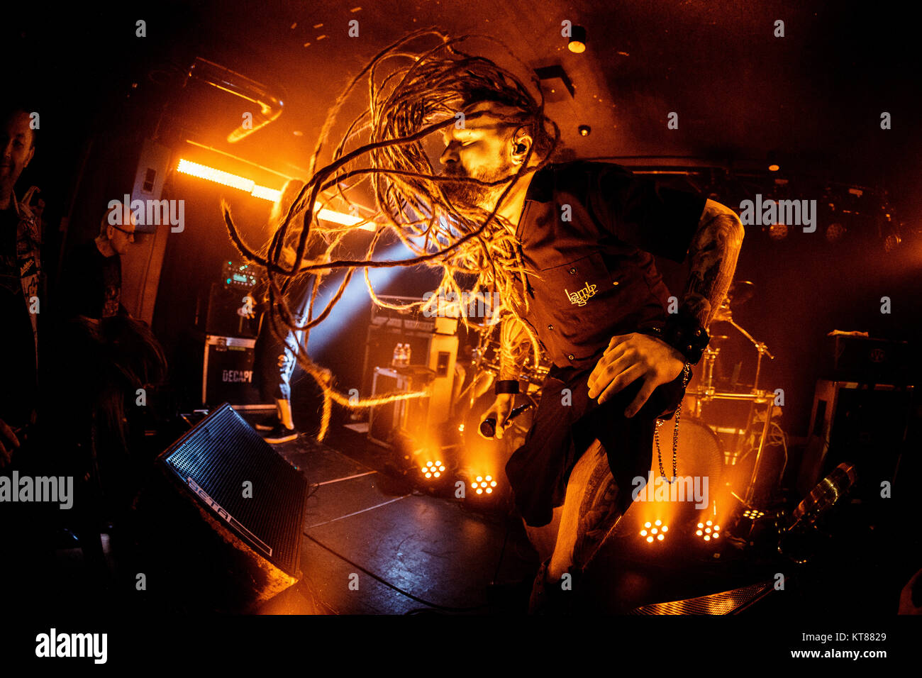 The Polish death metal band Decapitated performs a live concert at BETA ...