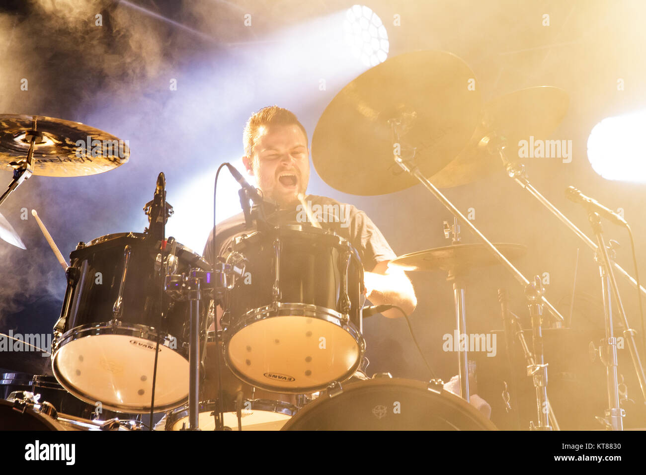 The Polish death metal band Decapitated performs a live concert at the ...