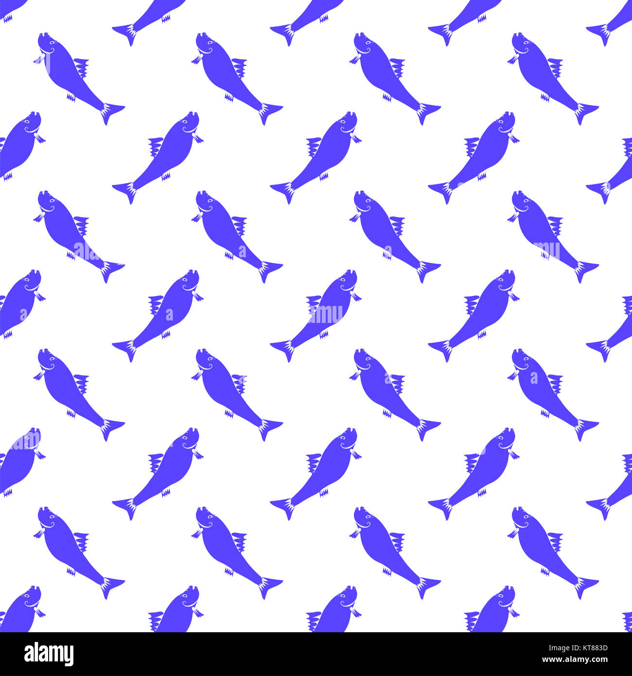 Fresh Fish Seamless Pattern Stock Photo - Alamy