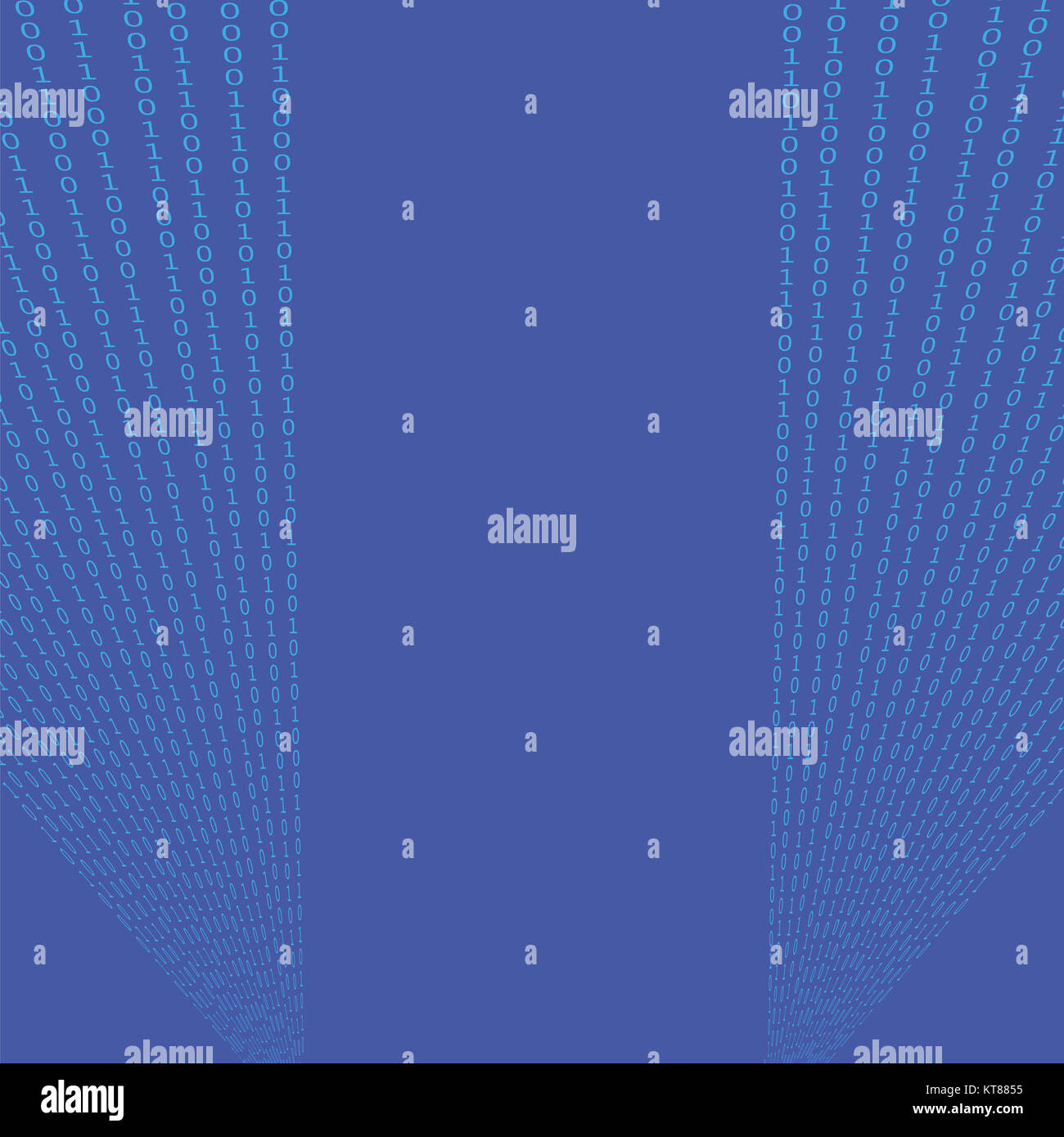 Binary Code Blue Background Stock Photo - Alamy