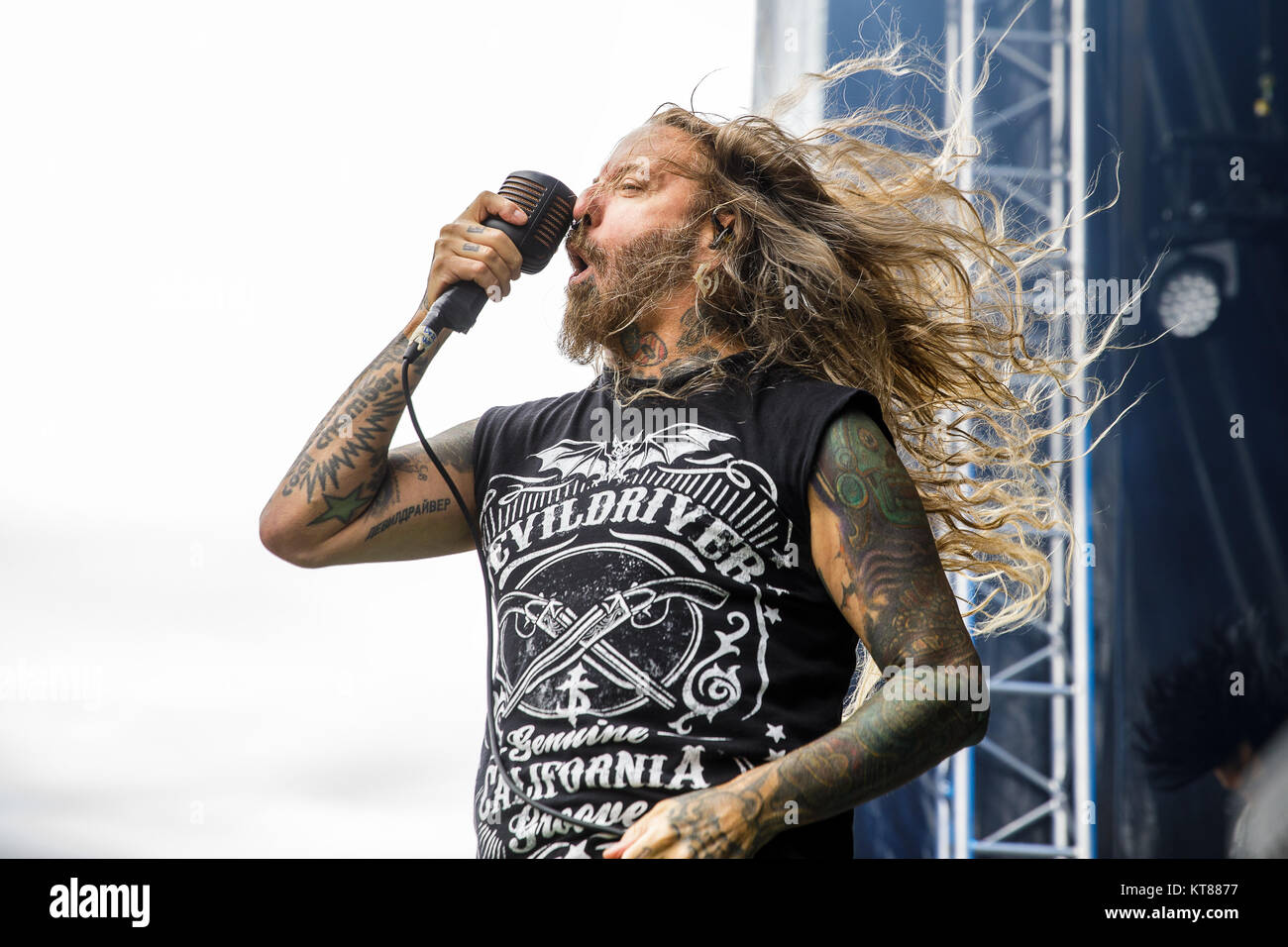 The American heavy metal band DevilDriver performs a live during the ...