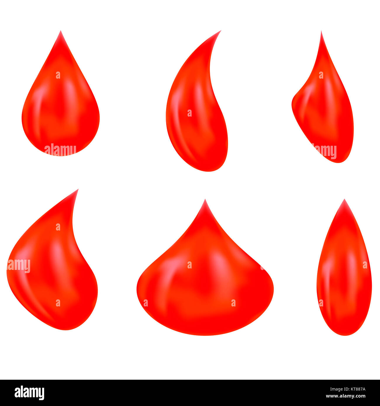 Isolated Blood Drop