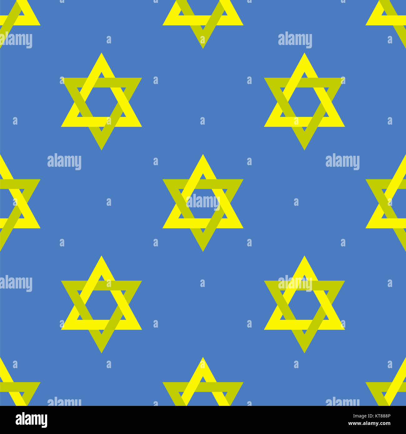 Yellow Star of David Seamless Pattern Stock Photo - Alamy