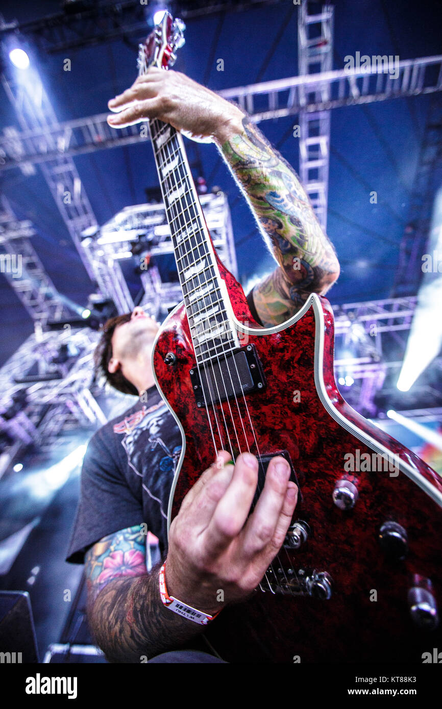 The American metalcore band Every Time I Die performs a live concert at ...