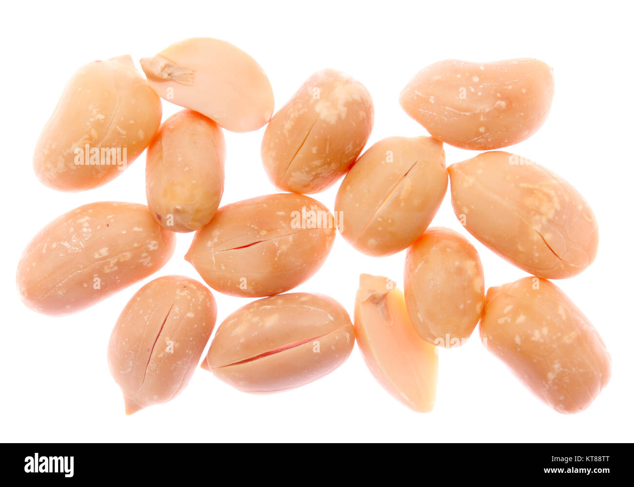 Peanuts isolated on white background Stock Photo - Alamy