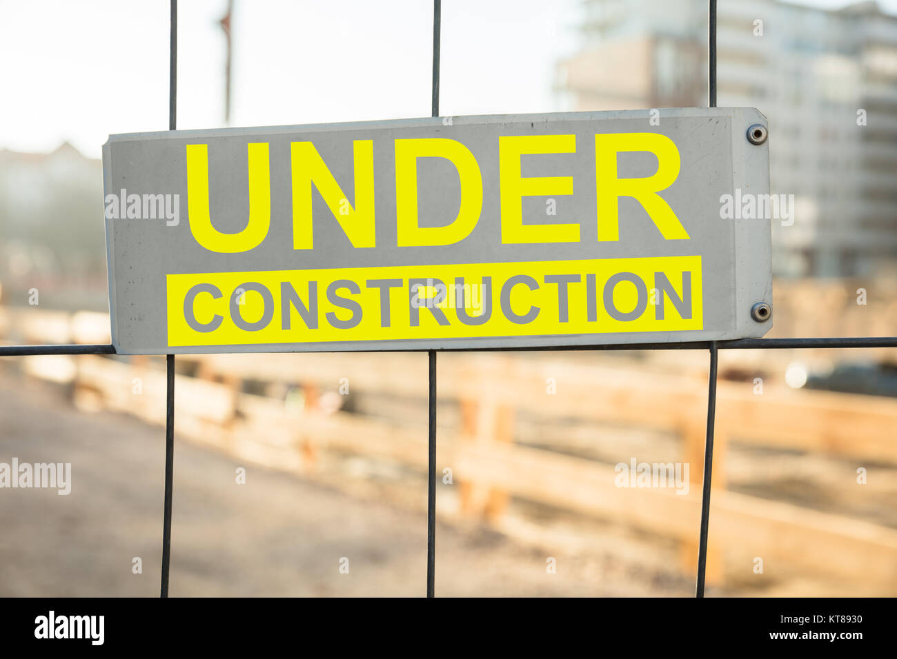 An Under Construction Site Stock Photo - Alamy