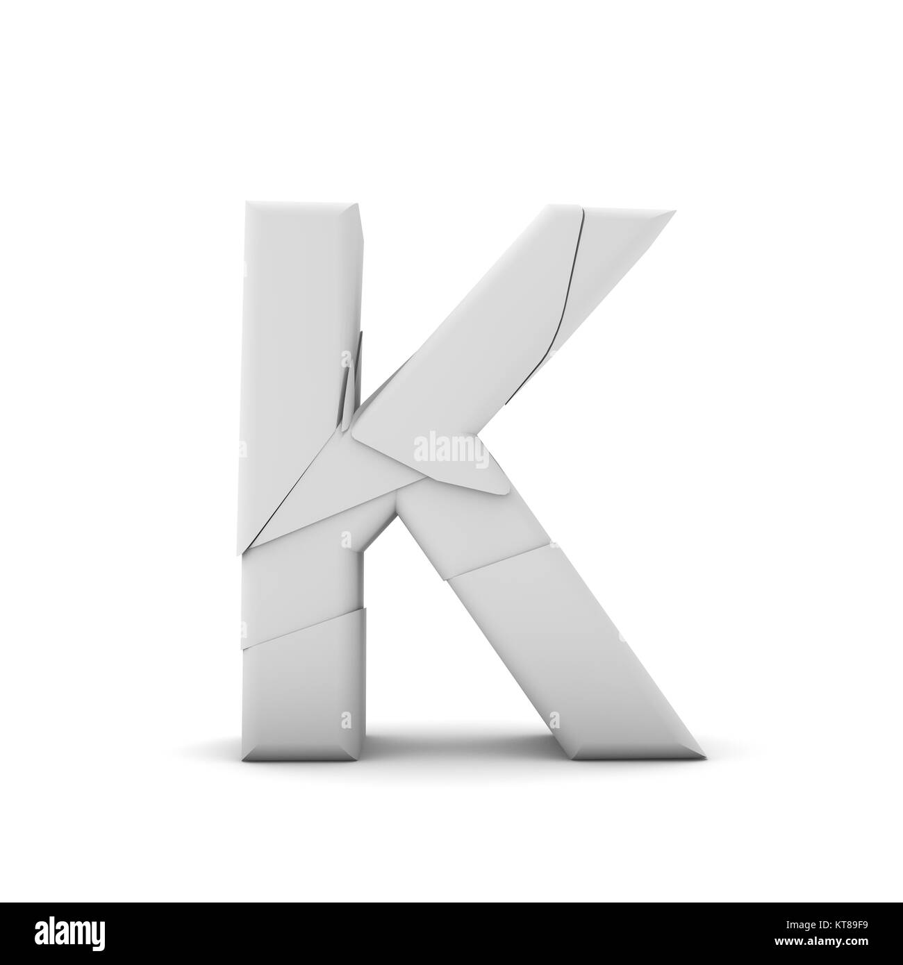 Letter broken into pieces Cut Out Stock Images & Pictures - Alamy