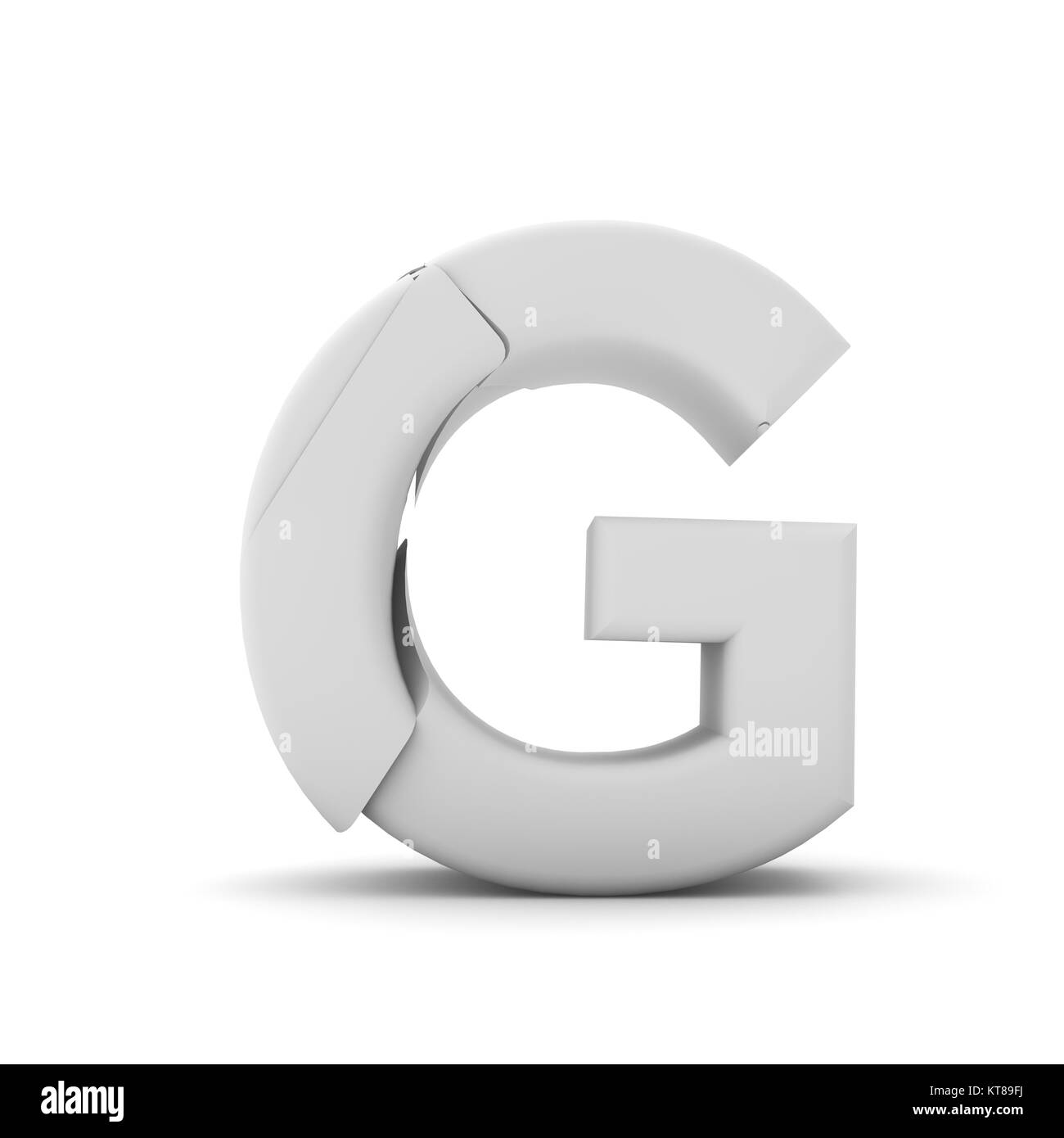 Letter broken into pieces Black and White Stock Photos & Images - Alamy