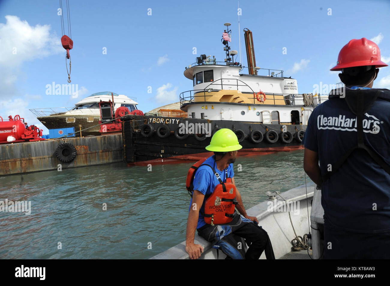 Local crewmen supporting the Hurricane Maria ESF-10 Puerto Rico ...