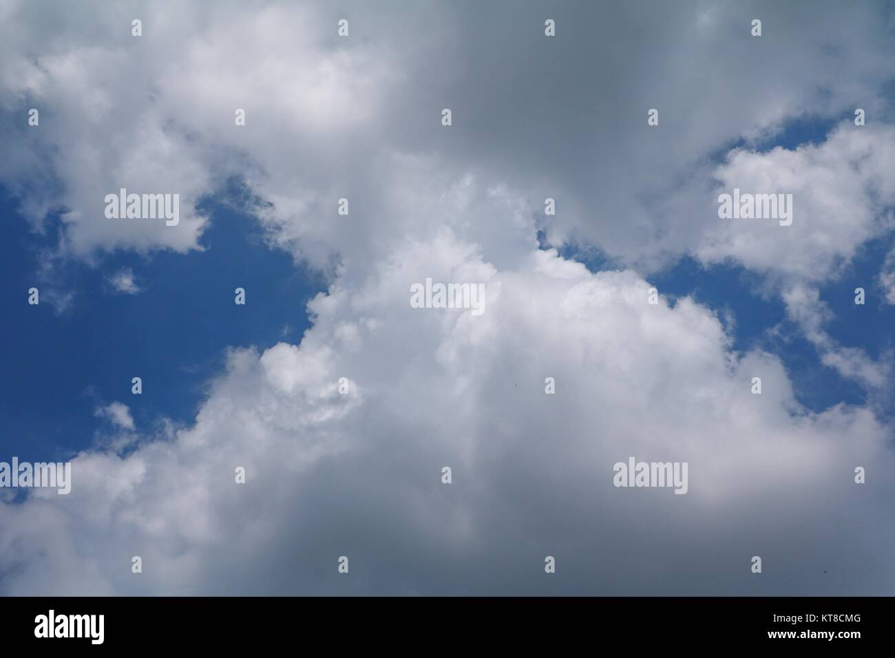 blue sky bright with big cloud beautiful and raincloud art of nature ...