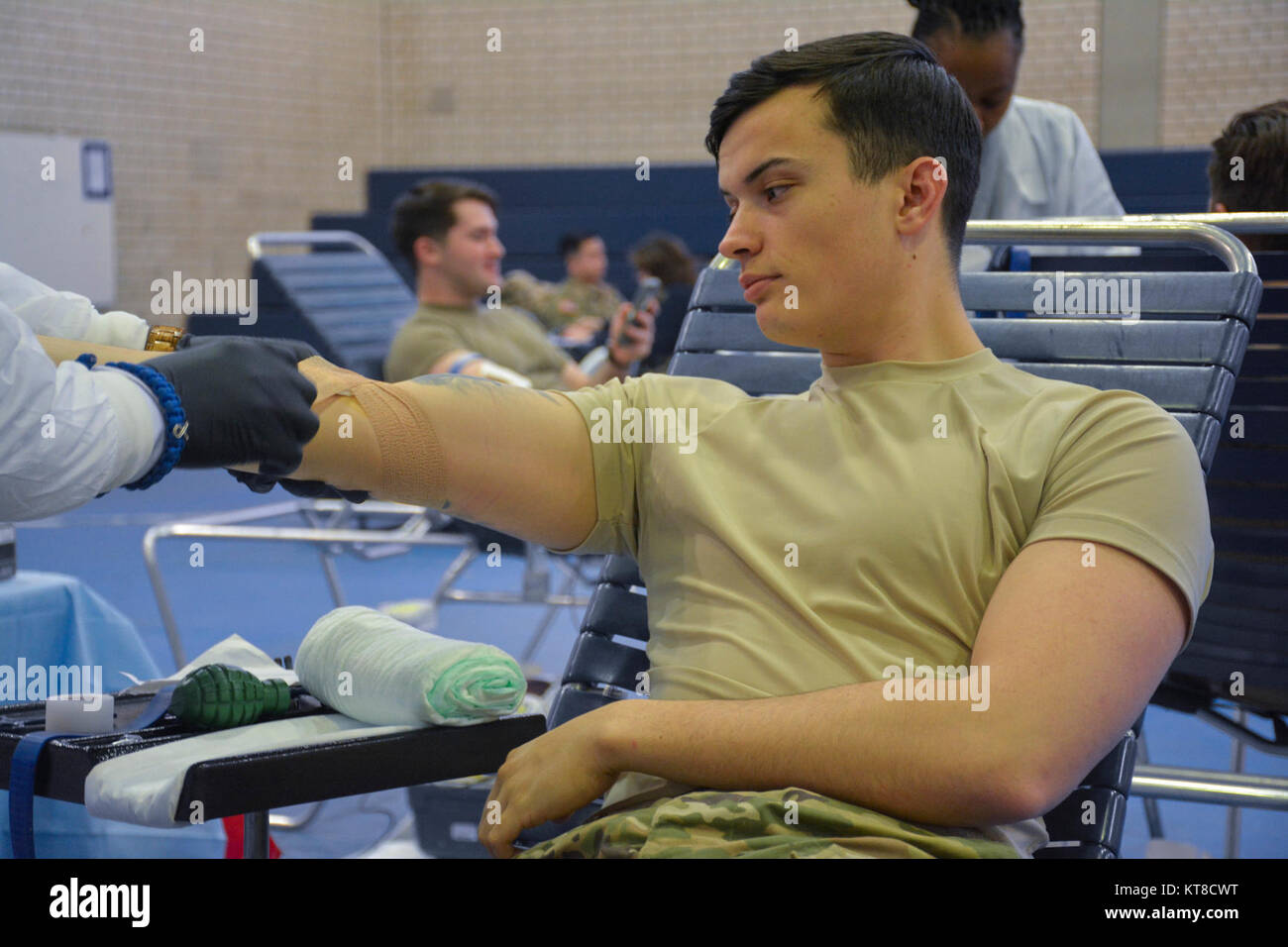 No stranger to the importance of donating, Sgt. Tanner Bell, Field ...