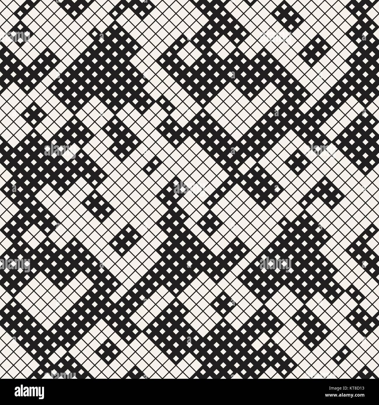 Modern Stylish Halftone Texture Endless Abstract Background With Random Size Squares Vector