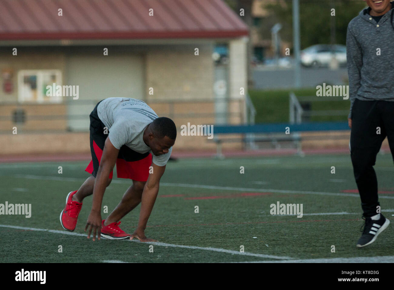 Marines and Sailors train at Paige Field House on Camp Pendleton, Calif ...