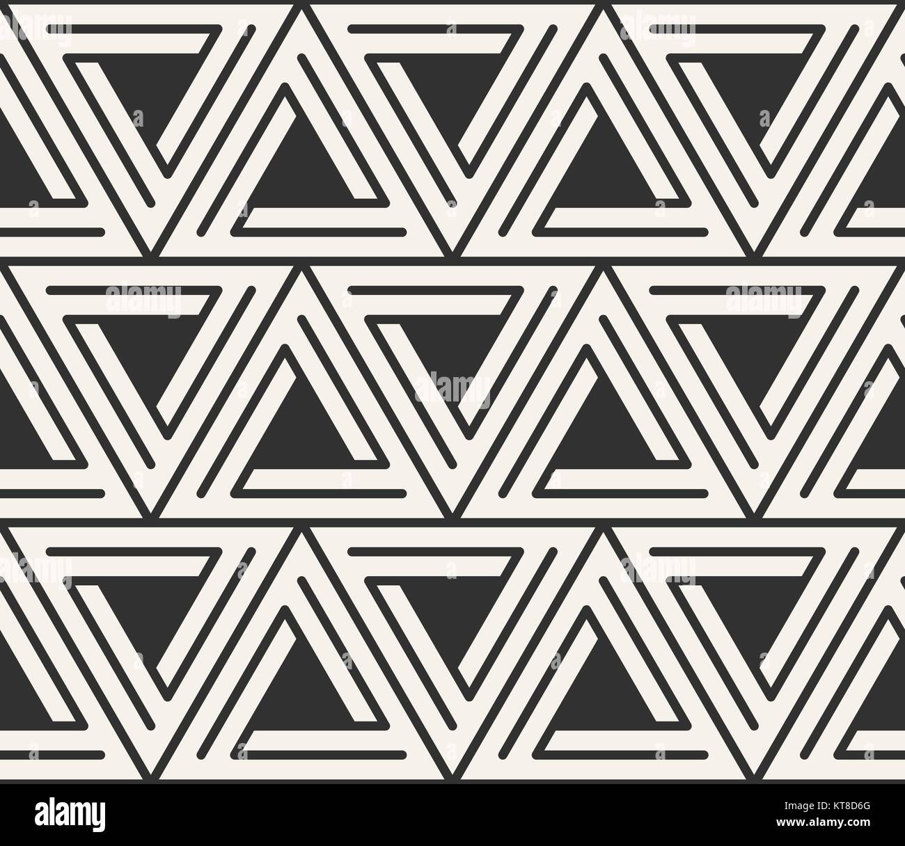 Vector Seamless Lines Pattern Modern Stylish Triangle Shapes Texture Repeating Geometric Tiles