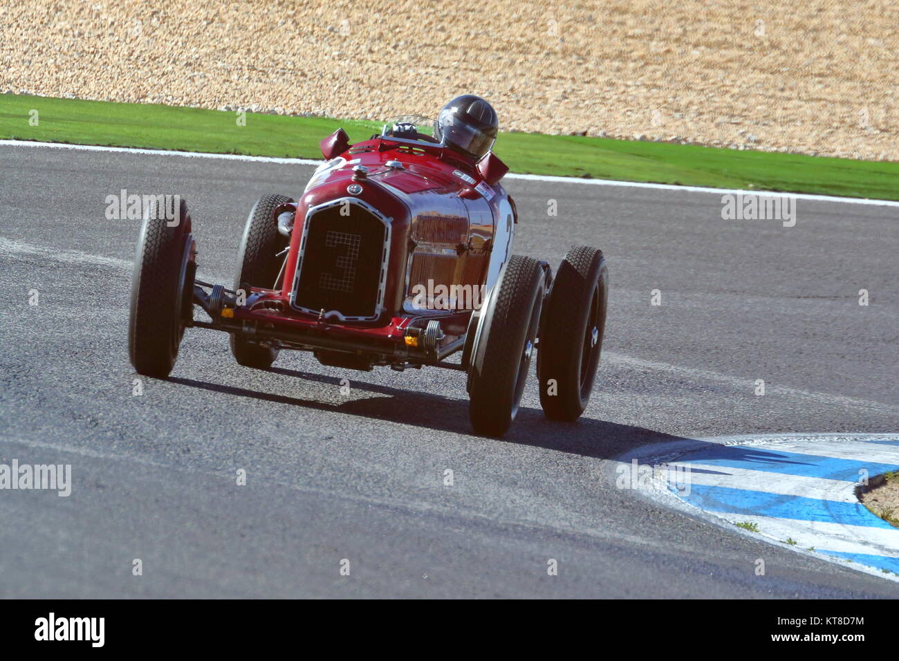 An Alfa Romeo P3 Tipo B Classic Grand Prix car competing at Estoril ...