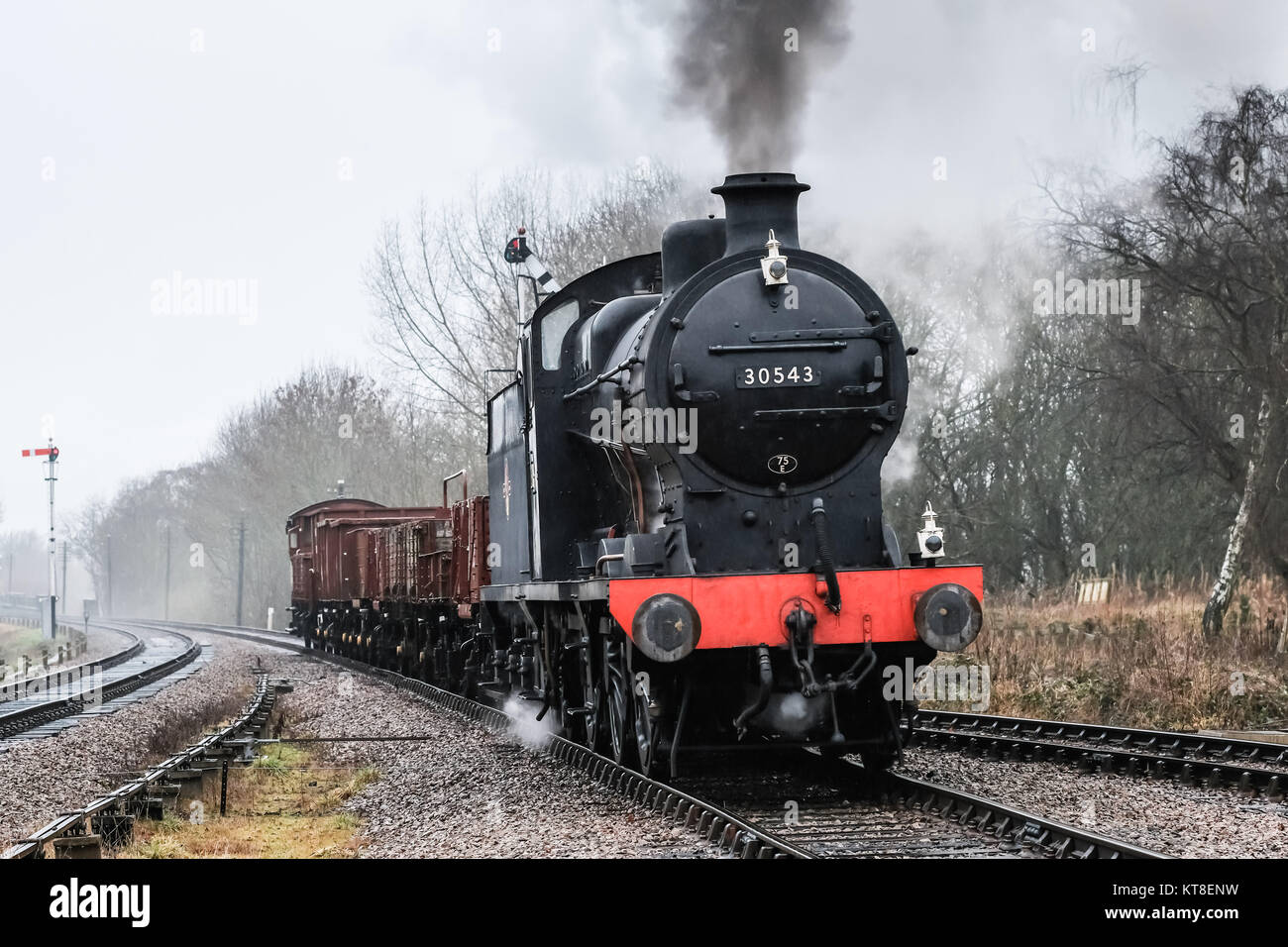 Former Southern Railway 0-6-0 Steam Locomotive 30543 hauls a rake of ...