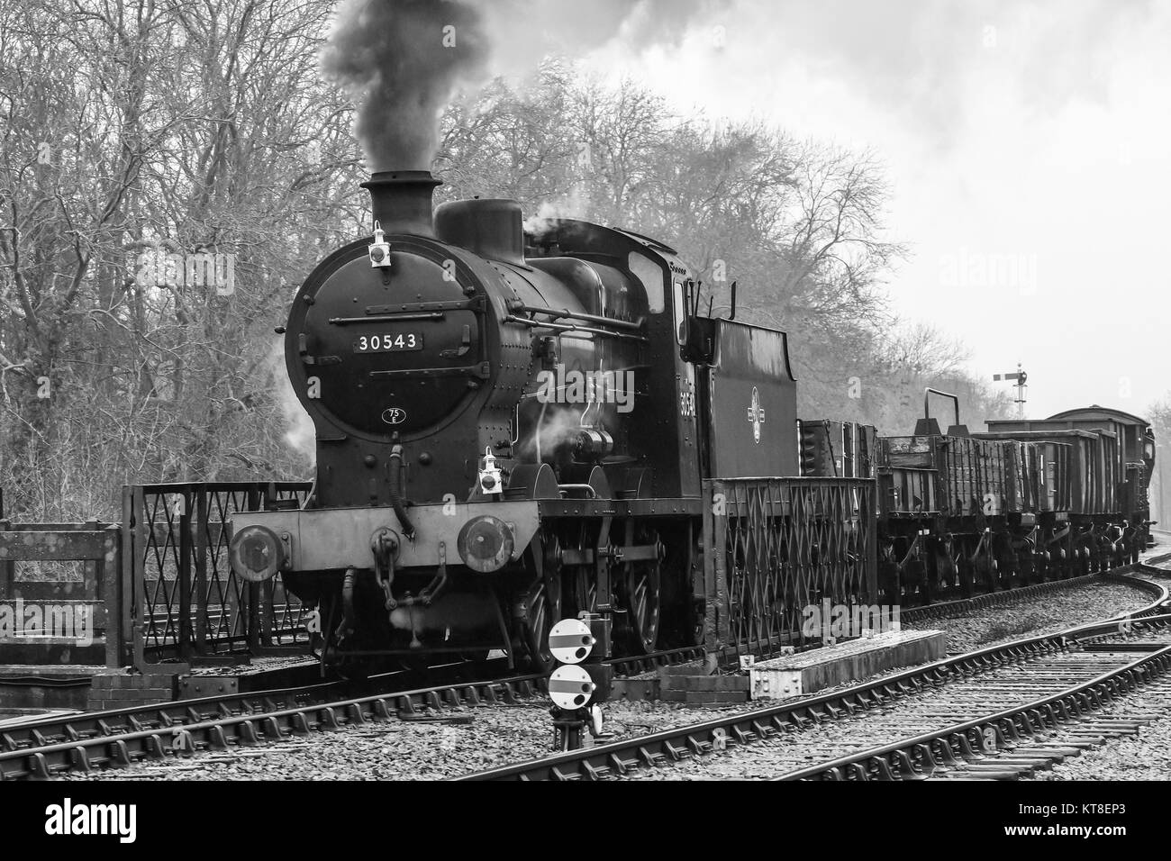 Former Southern Railway 0-6-0 Steam Locomotive 30543 hauls a rake of ...