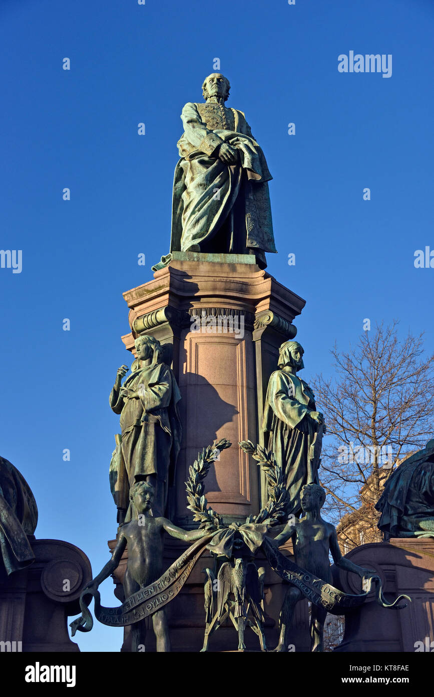 Statue of William Ewart Gladstone. Coates Crescent, Edinburgh, Scotland ...