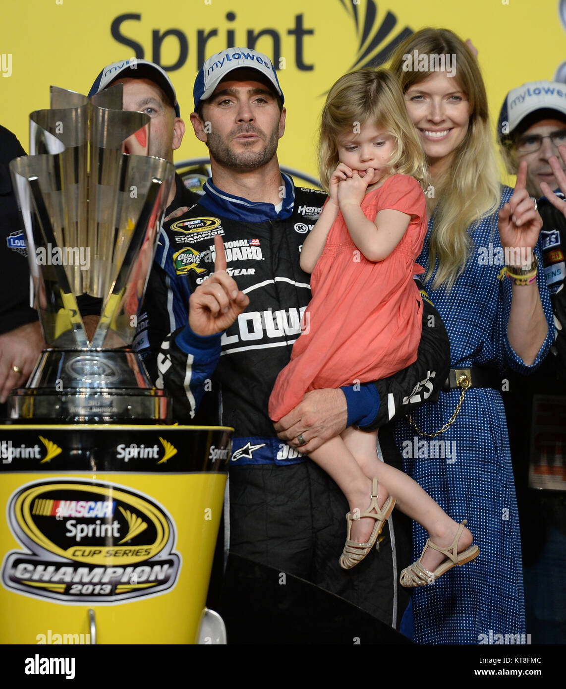SMG Jimmie Johnson Chandra Johnson Genevieve Johnson FL5 Nascar 111713 ...
