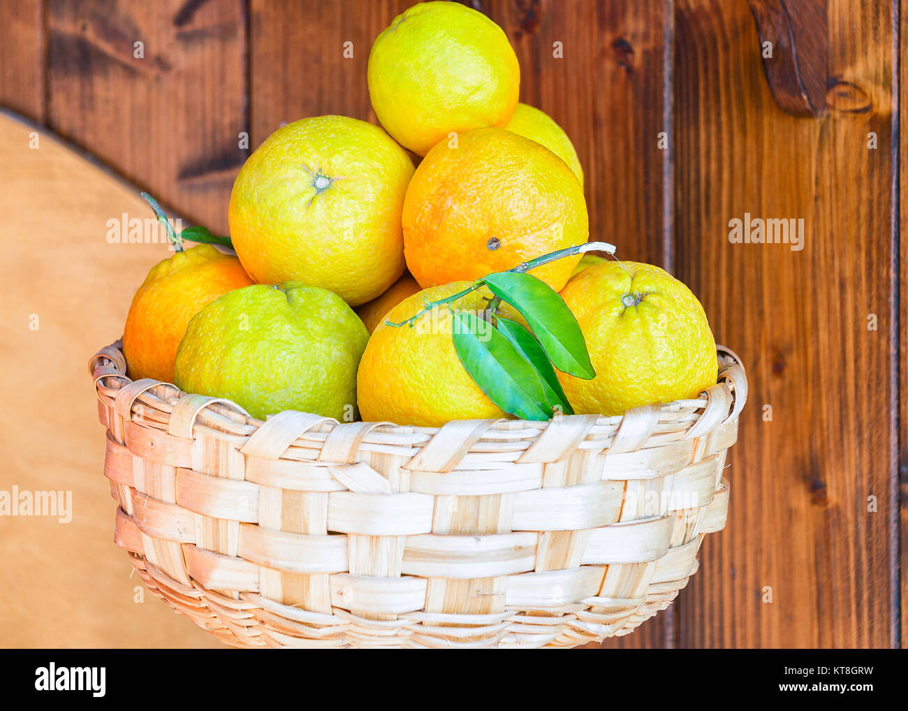 Basket with Fresh orange fruit on Amalfi coast, Italy Stock Photo - Alamy