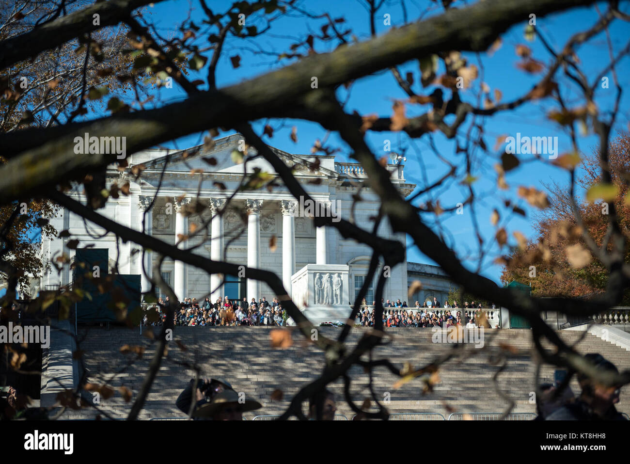 Greg Huse, urban forrester, Arlington National Cemetery, leads a tour ...