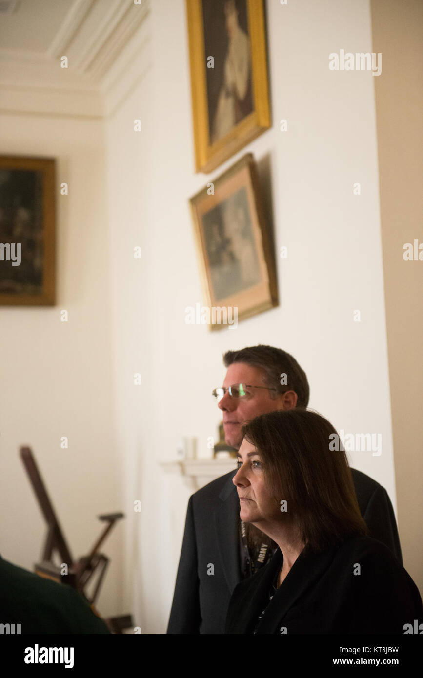 Bronagh Key wife of Prime Minister of New Zealand John Key, receives a ...