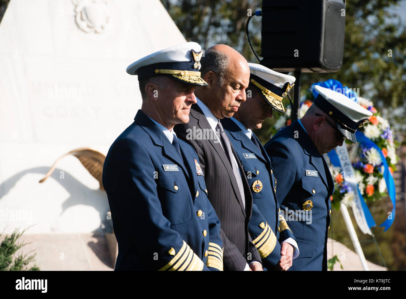 From the left, Commandant of the U.S. Coast Guard Admiral Paul F ...