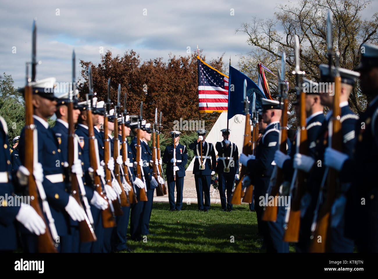 Members of the U.S. Coast Guard Ceremonial Honor Guard participated in ...