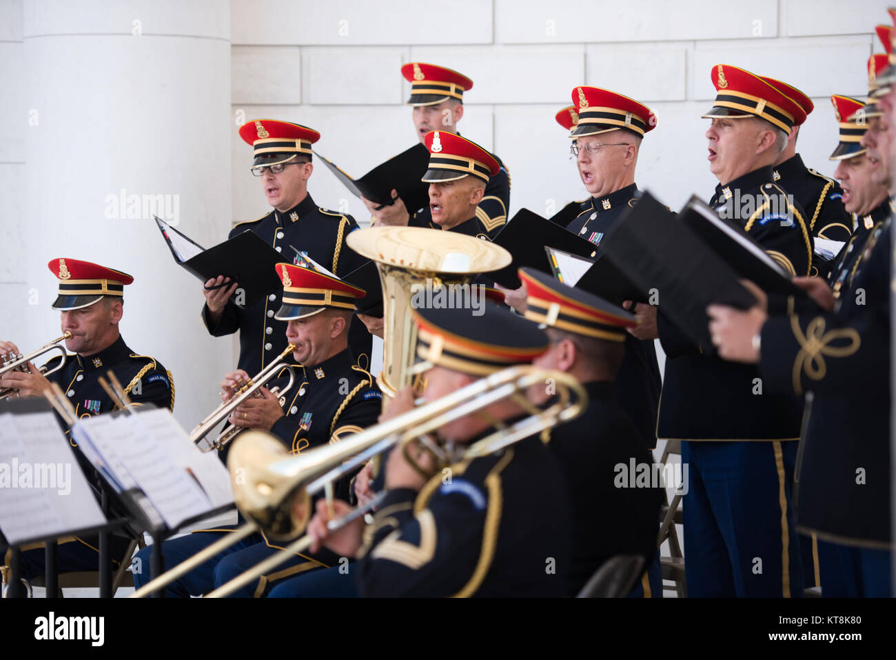 Members of The U.S. Army Band, “Pershing’s Own,” Chorus and Brass ...